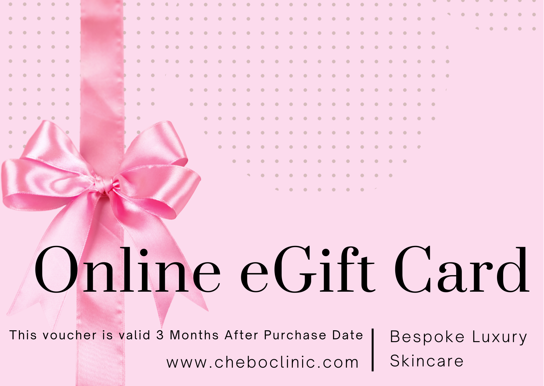 CHEBO CLINIC Online Only eGIFT CARD – Chebo Clinic